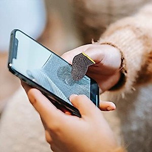 Finger Sleeves Screen Protectors Game, Finger Gloves Gaming Versatile Finger Covers Anti- Fiber Finger Protectors Thumb Sleeves for Gaming -30pcs Black Gloves Game Finger Sleeves