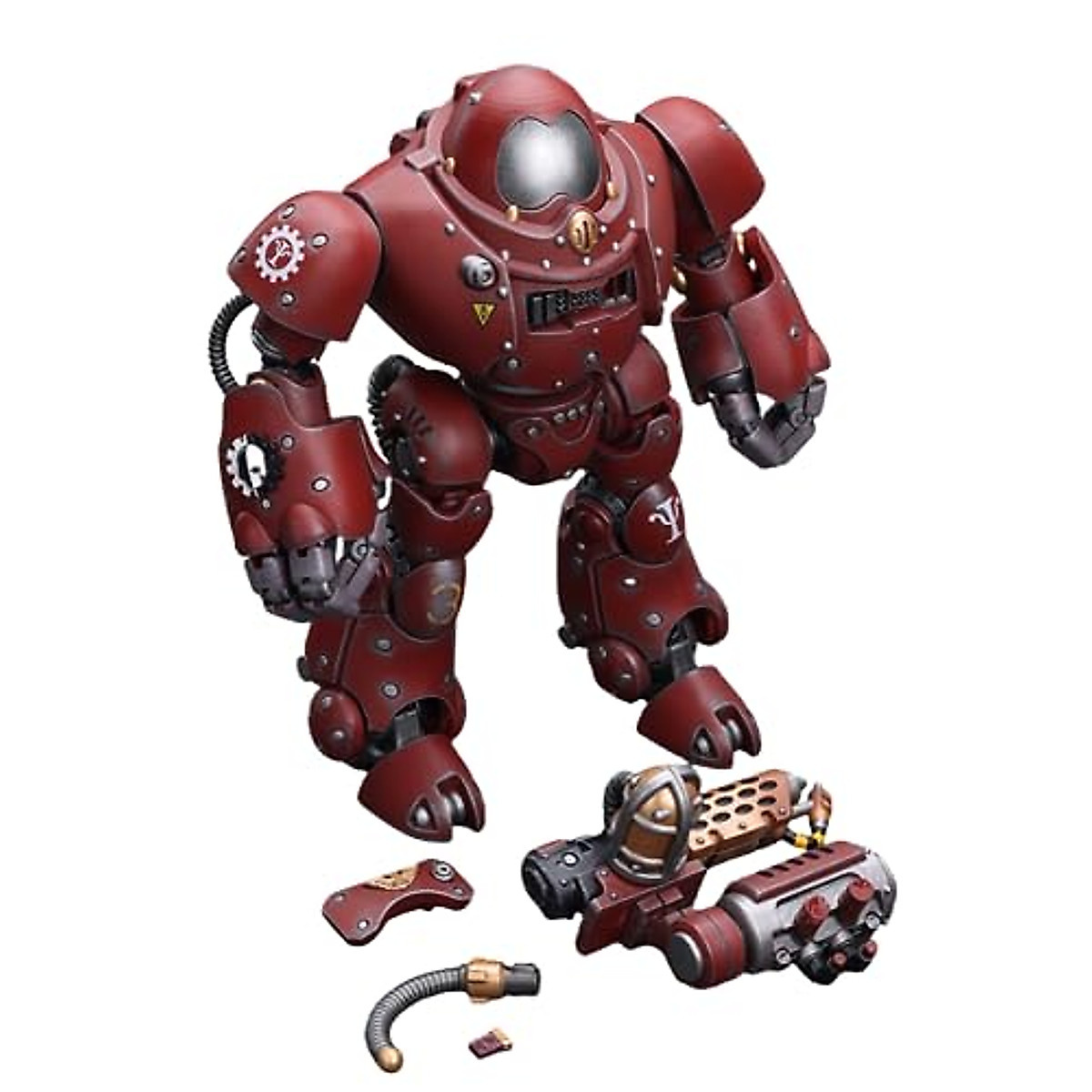 HiPlay JoyToy Warhammer 40K Collectible Figure: Adeptus Mechanicus Kastelan Robot with Incendine Combustor 1:18 Scale Action Figures (JT7738)