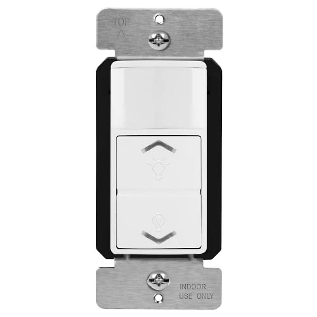 TOPGREENER Motion Sensor Light Switch Dimmer, Electronic Dimmer with PIR Motion Sensor, Occupancy & Vacancy Modes, 150W LED/CFL, Single-Pole, UL Listed, TDODS5-120, White