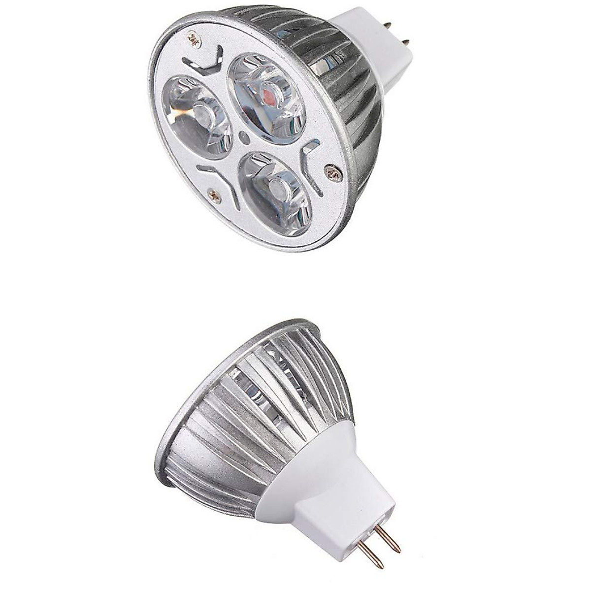 K JINGKELAI MR16 LED Bulbs 3W 12V Cool White 6000K Bulbs GU5.3 Base 35W Halogen Equivalent Not Dimmable 60 Degree Beam Angle LED Spotlight Bulbs for Landscape Recessed Lighting, 6 Pack