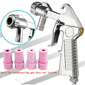 Jewboer 4pcs Ceramic Sandblaster Nozzle Tips,Abrasive Sand Blaster Blasting 4.5mm,5mm,6mm and 7mm Inner Diameter (Pack of 4)