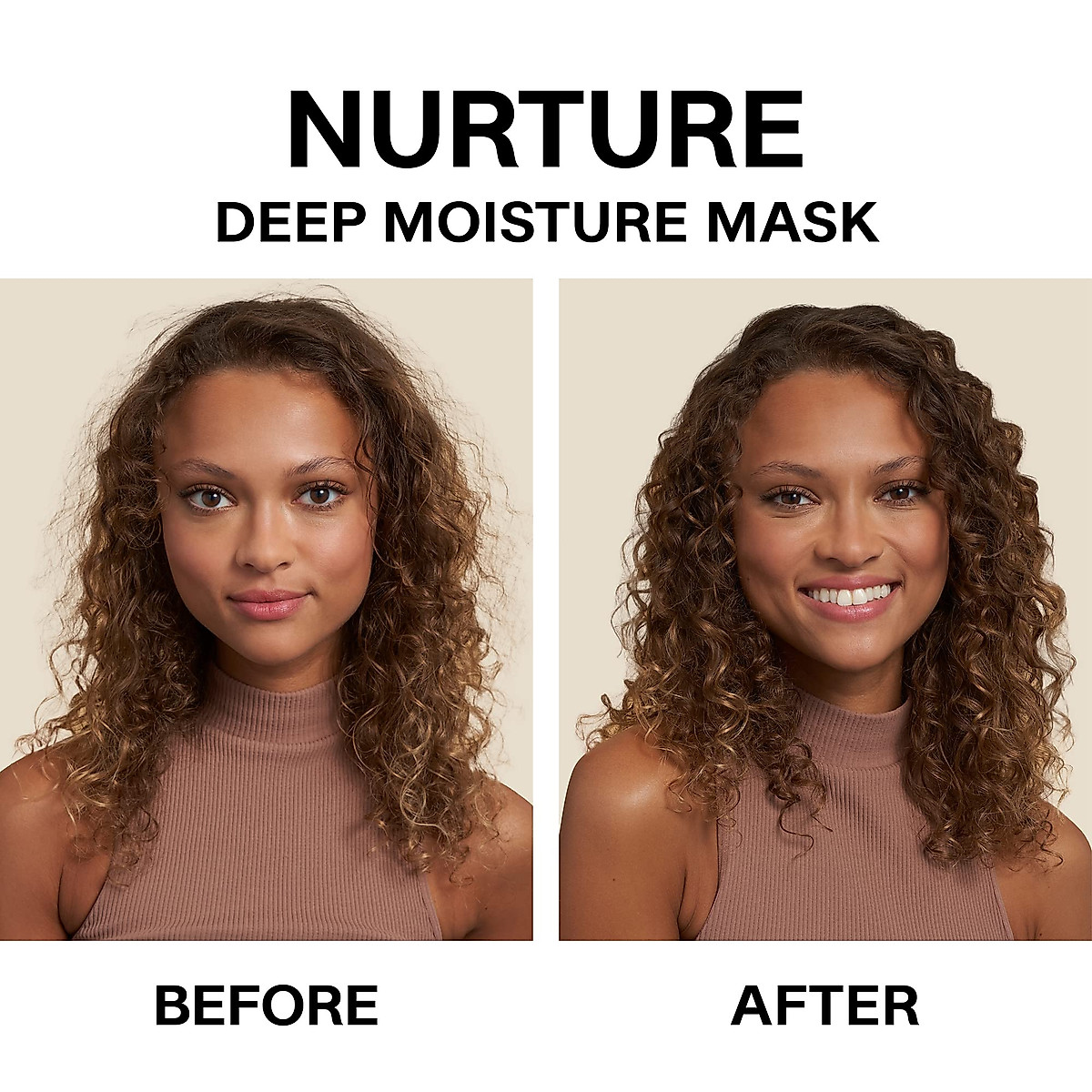 JVN Nurture Deep Moisture Mask, Hydrating Hair Mask Conditioning Treatment, Reduces Frizz & Adds Nourishment, All Hair Types, Sulfate Free (5 Fl Oz)