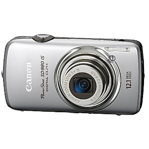 Canon PowerShot SD980IS 12.1MP Digital Camera with 5x Ultra Wide Angle Optical Image Stabilized Zoom and 3-inch LCD (Silver)