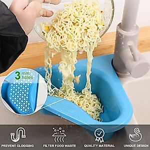 Sink Strainer, V380 Kitchen Sink Drain Basket, Swan Shaped Sink Basket, Multi-Use Kitchen Sink Strainer, with 2 Wall Hooks, Fits All Kitchen Sinks(Multicolor, 4PC)