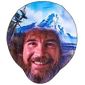 Calhoun Realistic Bob Ross Mountain by The Sea Lightweight Throw Blanket