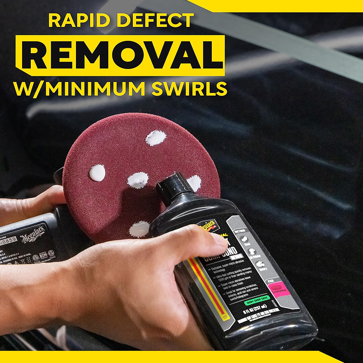 Meguiar's M10508 Mirror Glaze Ultra-Cut Compound - 8 Oz Bottle