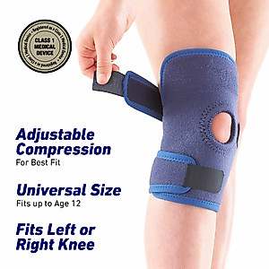 Neo G Kids Knee Support Child Open Patella – Kids Knee Brace for Joint & Meniscus Pain, Osgood Schlatter, Strains, Sprains, Instability, Juvenile Arthritis - Adjustable Compression