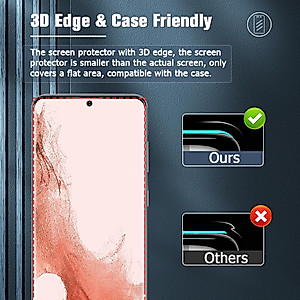 Premium [2+2 Pack] for Samsung Galaxy S20 Plus 9H Hardness Tempered Glass Screen Protector and Camera Lens Protector, 3D Full Coverage, Fingerprint Unlock, Galaxy S20 Plus Screen Protector(6.7 Inch)