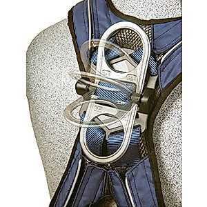 3M DBI-SALA ExoFit XP 1110176,Back D-Ring, Belt With Pad And Side D-Rings, Tongue Buckle Leg Straps, Removable Comfort Padding,Blue, Medium