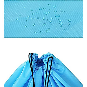 Muka Personalized Laundry Bag Embroidered Travel Washing Beam Storage Bag Waterproof Oxford Cloth for Dirty Clothing College Blue 35.4x27.5