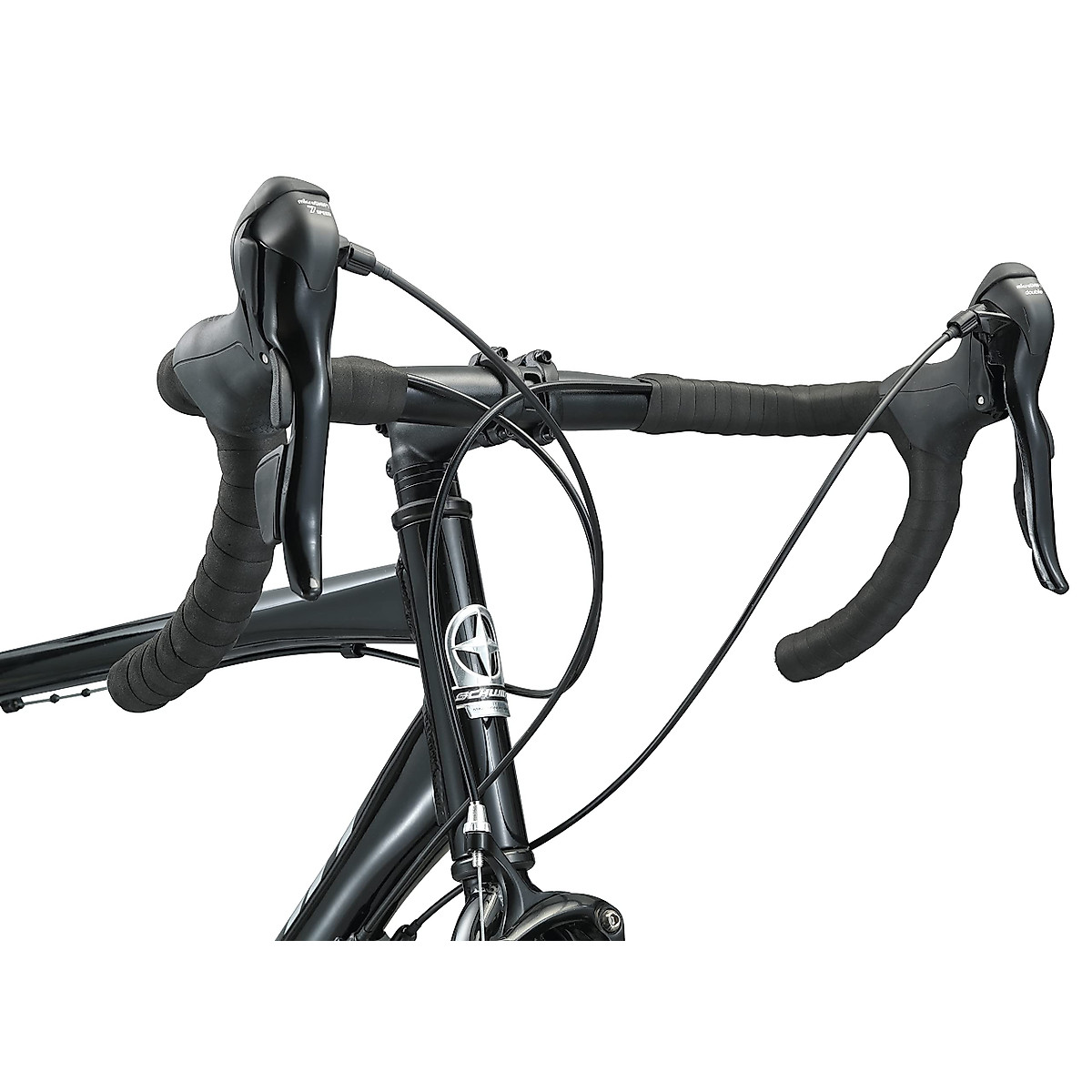 Schwinn Phocus 1400 Adult Road Bike, Mens and Womens, 14-Speed Drivetrain, 53cm/Large Aluminum Frame, 700c Wheels, Drop Bar Handlebars, Black