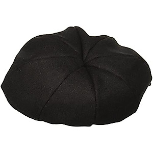 San Diego Hat Company Women's Wool Cap with Self Fabric Bow, Black, One Size