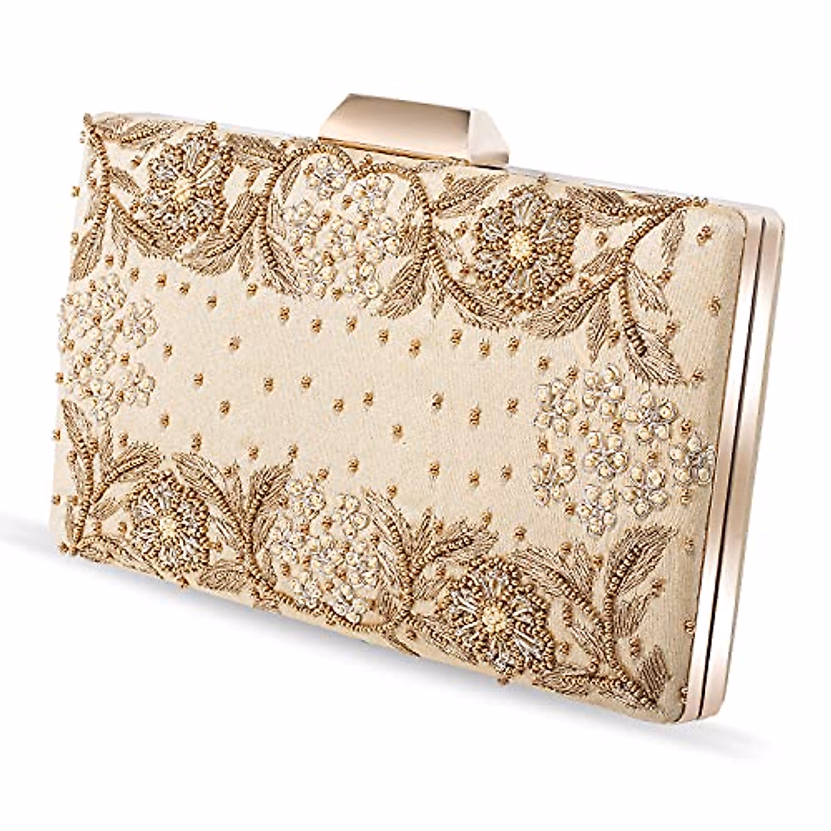 Aheli Clutch Purses for Women Wedding Handmade Evening Handbags Party Bridal Clutch (C05G)