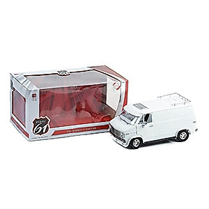 1976 Chevy G-Series Van, White - Greenlight HWY18023-1/18 Scale Diecast Model Car