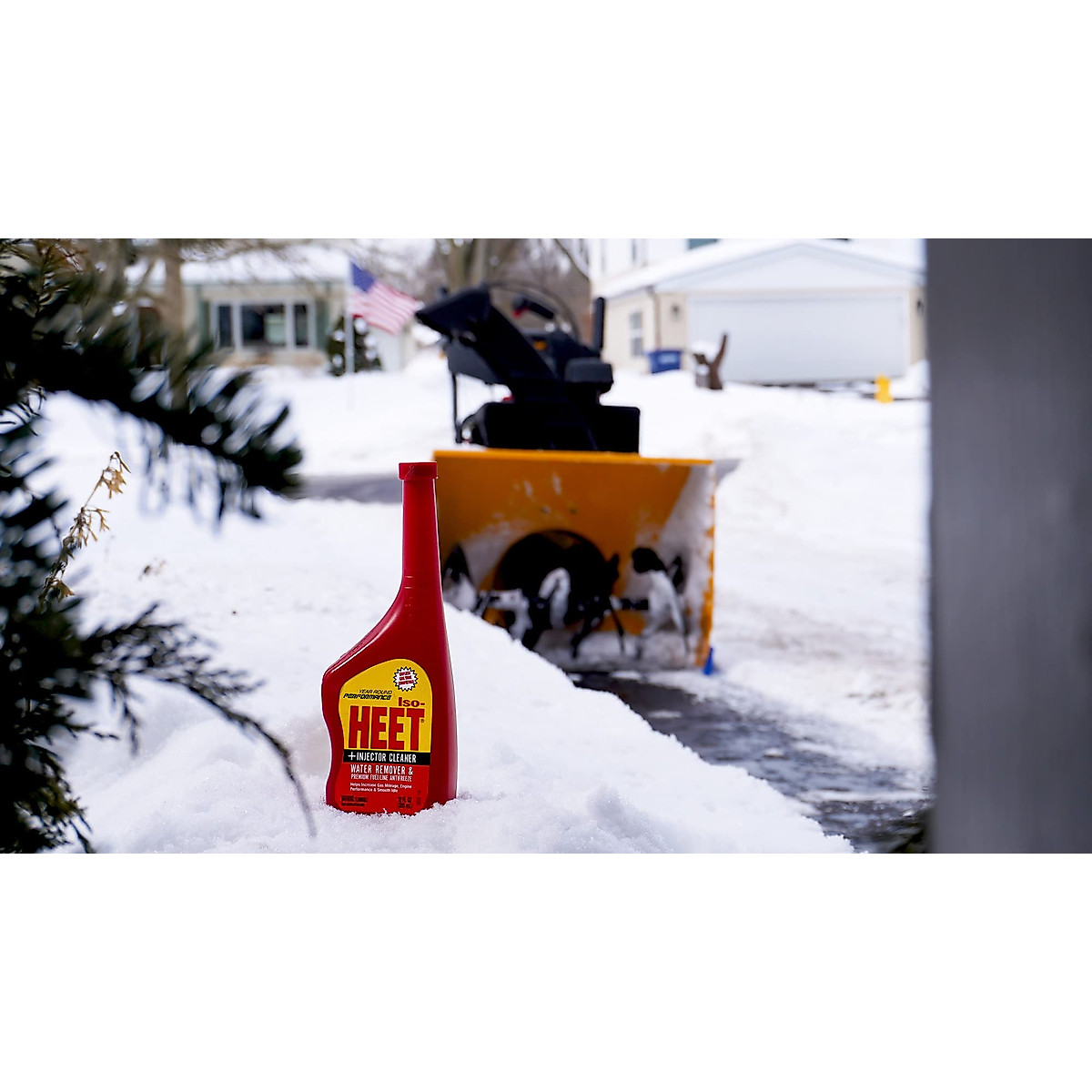 Iso-HEET Water Remover And Premium Fuel Line Antifreeze + Injector Cleaner - Helps Increase Gas Mileage - Improves Engine Performance - Year Round Performance, 12 fl. oz. (28202) , Red