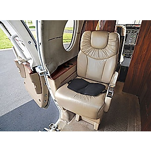Skwoosh Travel Seat Pad Cushion - Gel, mesh Fabric, Foldable, Handles, Waterproof, Lightweight - for Travel, Pilots and Office - Command Pilot