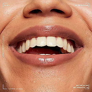 NYX PROFESSIONAL MAKEUP Butter Gloss Brown Sugar, Non-Sticky Lip Gloss - Butterscotch (Neutral Light Brown)