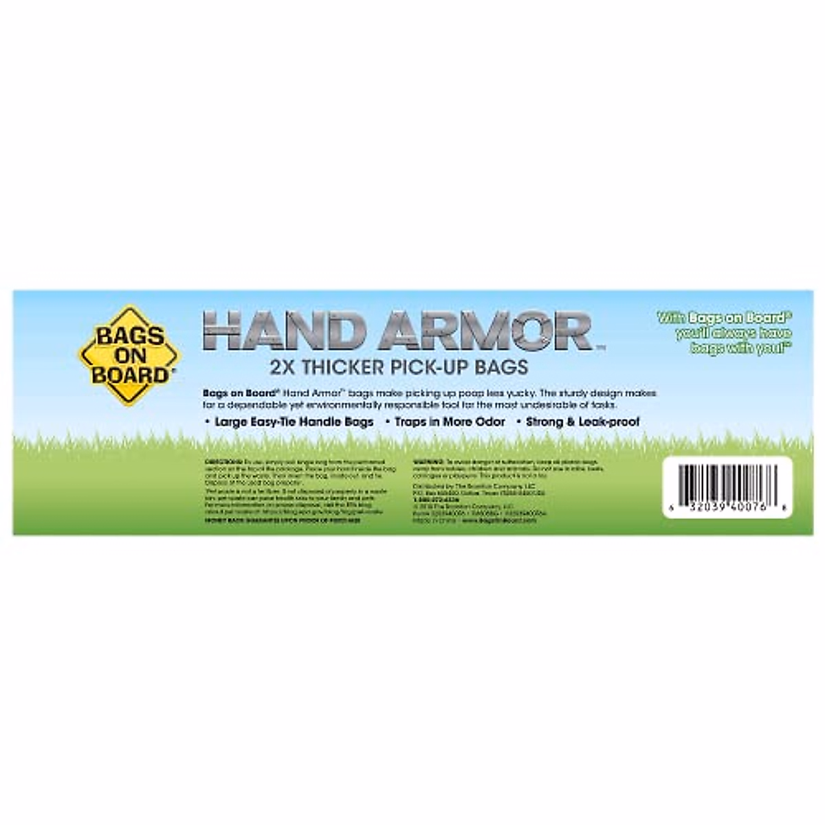 Bags on Board Dog Poop Bags | Extra Thick Waste Pickup Bags with Easy Tie Handles | Easy Dispensing Drawer Pack | 200 Count