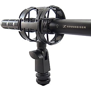 Campro Deluxe Microphone Shockmount With Hotshoe ,1/4-20,3/8 ,5/8 Connectors Included ,Perfect for Zoom H1 , Senheisser ME66 ,Rode NTG-2,NTG-1 ,Audio-Technica AT-875R and many more