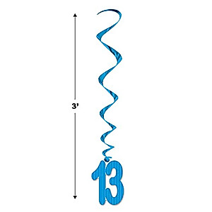 Beistle 13" Whirls, Multicolor