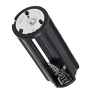 bnafes 3 x 1.5V AAA Series Connection Plastic Black Cylinder Battery Storage Holder Case Adapter Black - (6 Pcs)