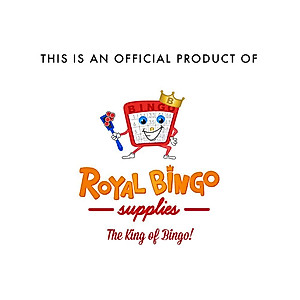 Royal Bingo Supplies EZ Readers Large-Format 8.5" x 11" Bingo Cards with Jumbo 1-inch Numbers (Pack of 50)