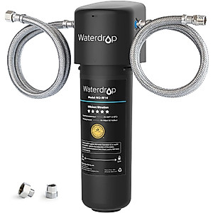 Waterdrop 10UA Under Sink Water Filter, Under Sink Water Filtration System, Reduces PFAS, PFOA/PFOS, Lead, Chlorine, Bad Taste & Odor, NSF/ANSI 42 Certified, Under Sink Water Filter System, 8K Gallons