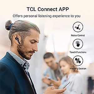 TCL 20 Pro 5G Unlocked Android Smartphone, 6GB+256GB, 4500mAh, Marine Blue & TCL MOVEAUDIO S600 True Wireless Earbuds, 32Hrs Playtime, Water Resistance,Grey