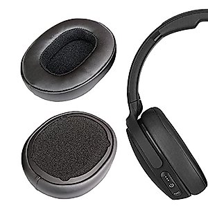 V-MOTA Earpads Compatible with Skullcandy Crusher Bluetooth, Crusher Evo, Crusher ANC, Hesh 3 Wireless Headphones,Replacement Leather Cushions Repair Parts (1 Pair) (Black)