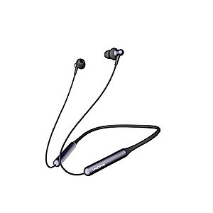 1MORE Stylish Bluetooth Headphone Wireless Bluetooth 4.2 Earphone with Microphone, Dual Dynamic Driver In-Ear Wireless Earphones Neckband, Volume Control, Fast Charge, 6H Battery Life, E1024BT Black