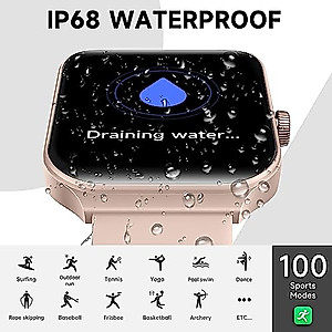 Faweio Smart Watches for Men Women, Alexa Built in & Bluetooth Call(Answer/Make), 1.95" Touch Screen Fitness Tracker with Heart Rate SpO2 Sleep Monitor Smartwatch for iPhone Android IP68 Waterproof