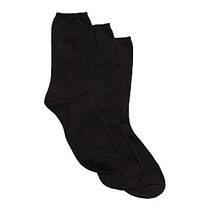 GAP Women's Crew Socks, Multi-Pack Adult Socks, Soft & Stretchy, Comfortable, Black, One Size