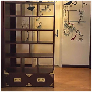 Tiazza 4Pcs Antique Embossing Brass Decorative Corner Protectors Braces Classical Furniture Tables and Chairs Cabinet Corner Guard Edge Cover