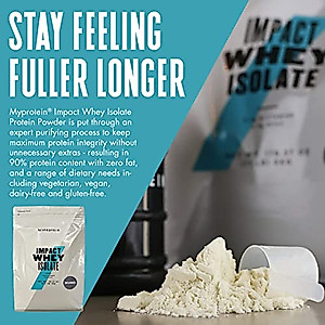 Myprotein Impact Whey Isolate Protein Powder (Unflavored, 2.2 Pound (Pack of 1))