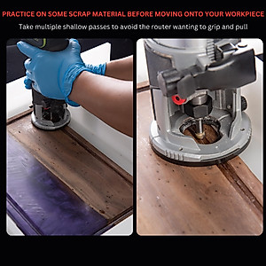 Juice Groove Router Jig Adjustable -Kalinta Woodworking Router Jig for Making Square Recesses of Cutting Board