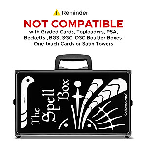 Game Card Storage Case (BBB/MTG Edition) | Suitable for Magic The Gathering, Yugioh, and Other TCG Etc (Game Not Included) | Includes 8 Dividers | Fits up to 2500 Loose Unsleeved Cards