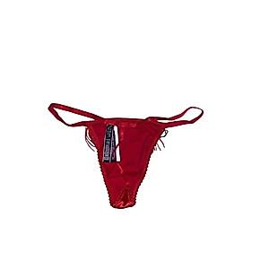 Victoria's Secret Very Sexy Fringe V-String Rhinestone Panty Color Red New (Medium)