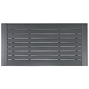 Signature Design by Ashley Amora Outdoor HDPE Patio Coffee Table, Charcoal Gray