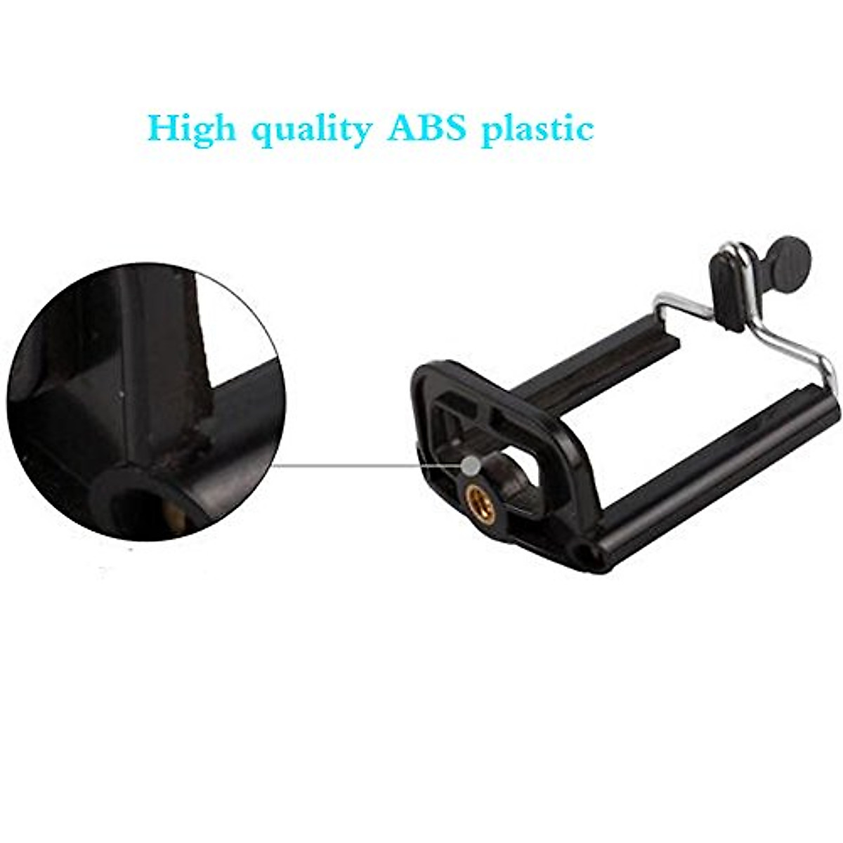 Walway Tripod Mount Adapter, Universal Cell Phone Clip Holder Camera Bracket Smartphone Attachment for iPhone 13PRO MAX/12/11/11PRO/ Samsung Galaxy S22 Ultra/ S21/ Note and More