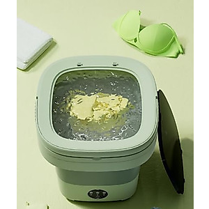 Portable Washing Machine,Mini Washer,11L Upgraded Large Capacity Foldable Washer, Deep Cleaning of Underwear, Suitable for Apartments, Dormitories Hotel (Purple)