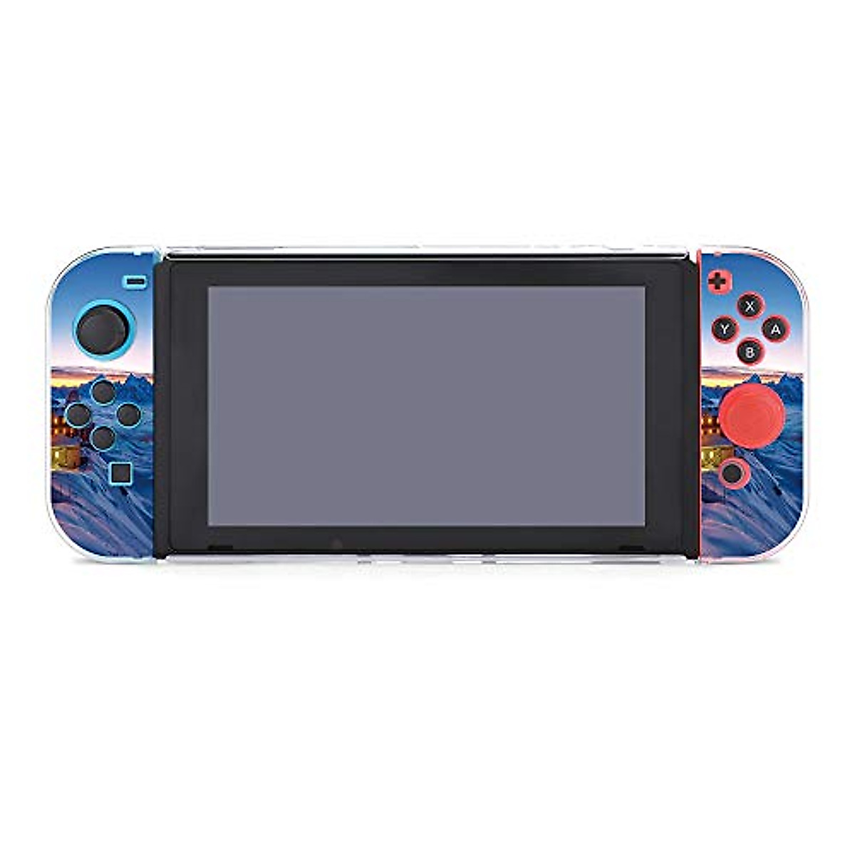 SUPNON Switch Case Compatible with Nintendo Switch Games Protective Hard Carrying Cover Case for Nintendo Switch Console Joy Con Controlle - Matterhorn Peak, Zermatt, Switzerland Design21084