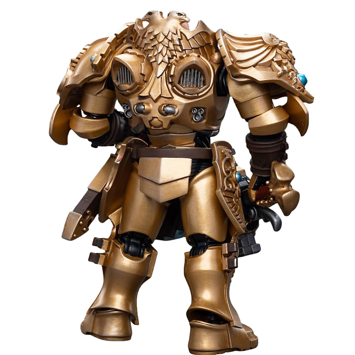 HiPlay JoyToy Warhammer 40K Collectible Figure: Adeptus Custodes Custodian Guard with Sentinel Blade 1:18 Scale Action Figures JT7837 (Guard with Sentinel Blade)