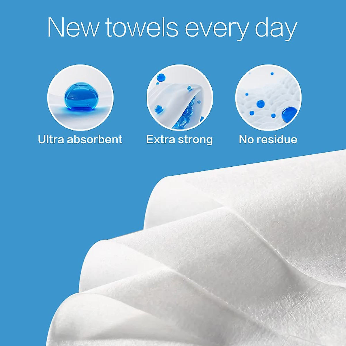 Winner Disposable Face Towel - 100% USA Cotton Face Towels, Unscented Facial Wash Cloth for Sensitive Skin, Super Soft & Thick Facial Towels, Makeup Remover Dry Wipes, 480 Count