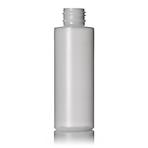 8 Ounce Natural HDPE Plastic Bottle with Flip Top Nozzles [Pack of 6]