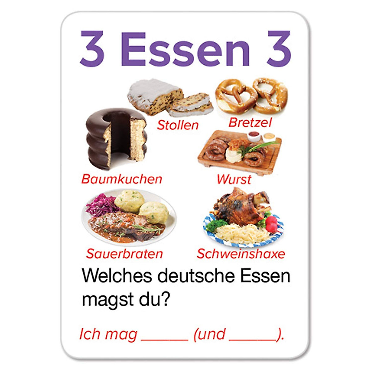 AGO Auf Deutsch - Card Game for Beginners Learning German! Practice German Conversation While Playing a Fun Card Game!
