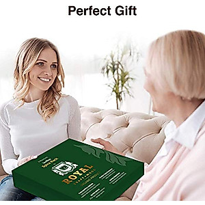 ROYAL CRAFT WOOD Luxury Spice Drawer Organizer for Kitchen - Bamboo Spice Rack Organizer for Drawer for Deep Drawers (17"x13.5")