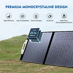 STORCUBE-100W-Portable-Solar-Panel for Power Station Generator, IP67 Waterproof Solar Cell Solar Charger with High-Efficiency Battery Charger for Outdoor Camping Van RV Trip