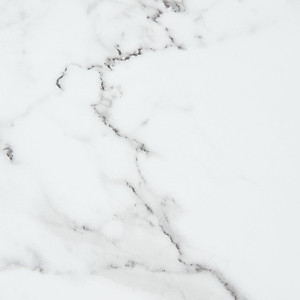 JBFF Modern Minimalist Glass, 0.3" Thick Imitation Marble Coffee Sliver Metal Legs, Rectangle Table for Kitchen Dining Living Room Restaurant, 51" x 31.4" x 30", White