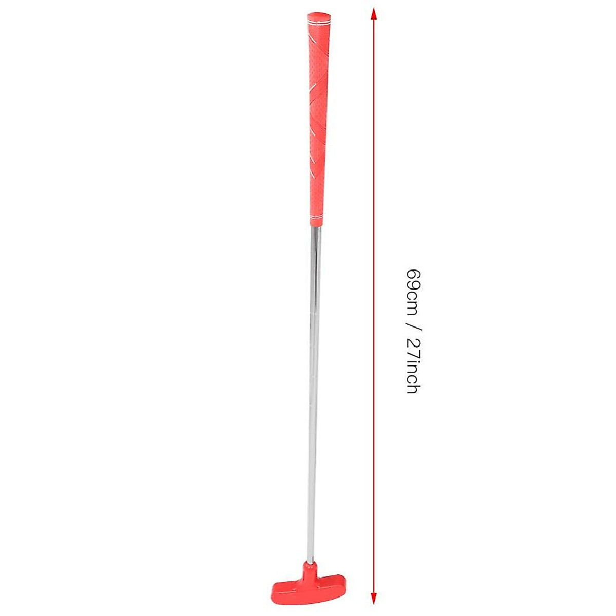 VGEBY Mini Putter, 27inch Mini Rubber Head Stainless Steel Shaft Putters for Children(Red) Supplies