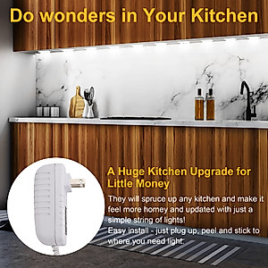 Flexible Jewelry Showcase Lights Kit, 14FT Adhesive Led Light for Display Case with Power Adapter, Dimmable Bright White Under Counter Light, 90 LEDs for Kitchen Cabinets Cupboard, 1800lm, 6000K